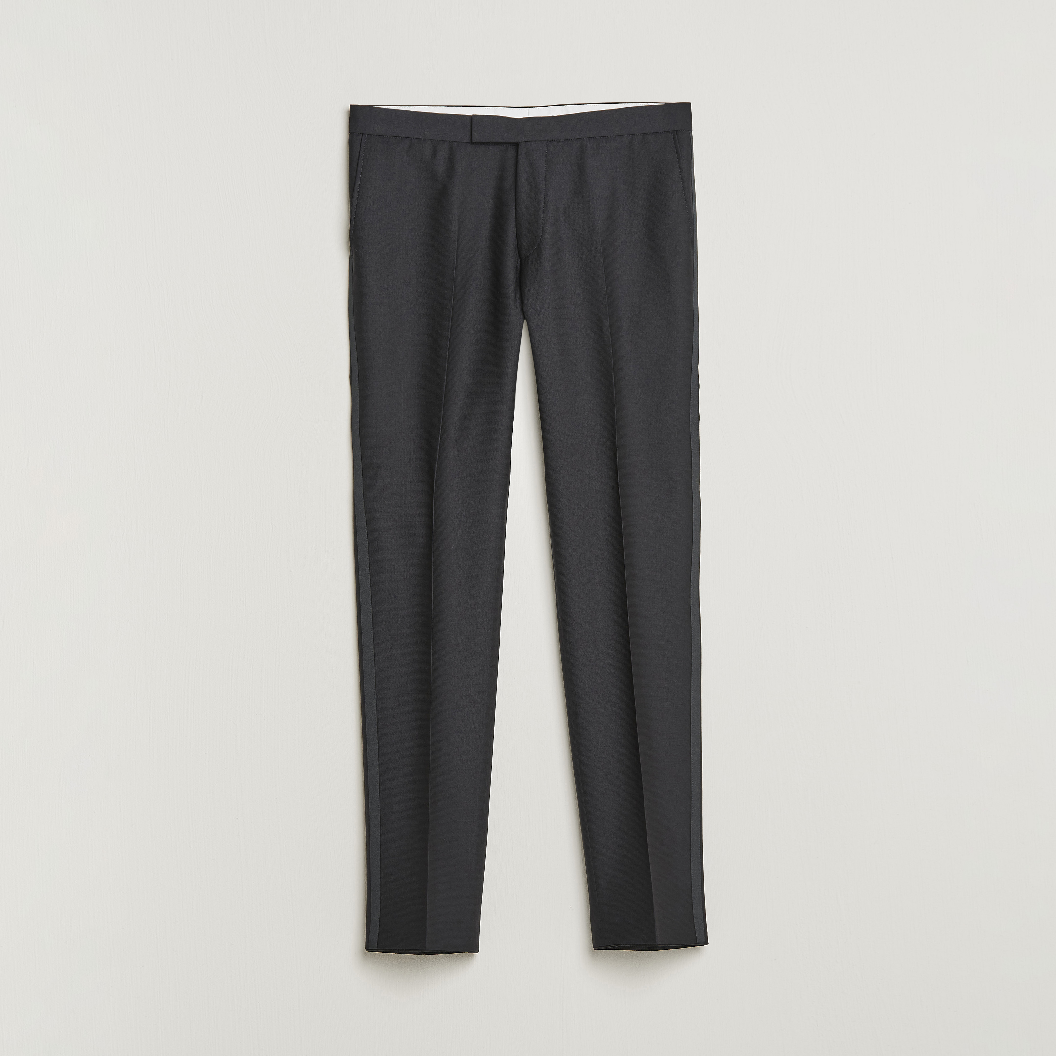 Oscar Jacobson Devon Tuxedo Trousers Black at CareOfCarl.com