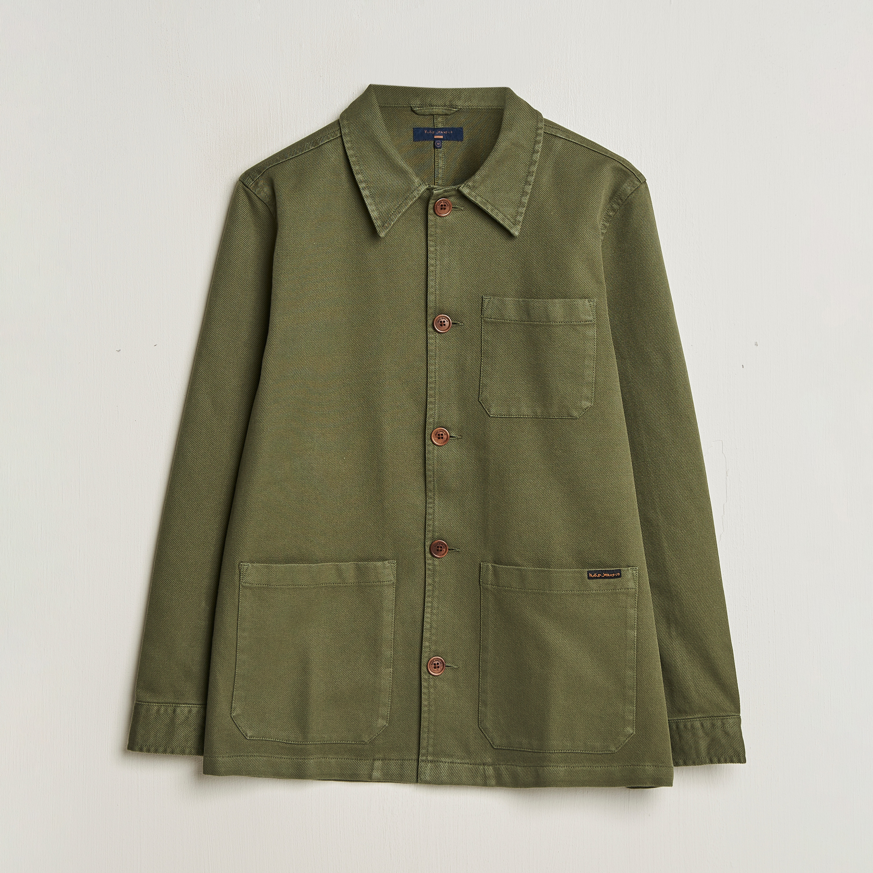 Nudie Jeans Barney Worker Overshirt Olive at CareOfCarl.com