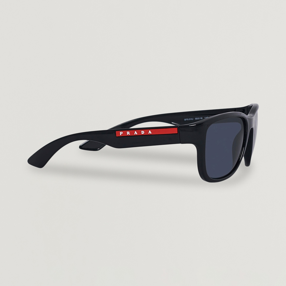 Prada Linea Rossa 0PS 01US Polarized Sunglasses Black at CareOfCarl.com