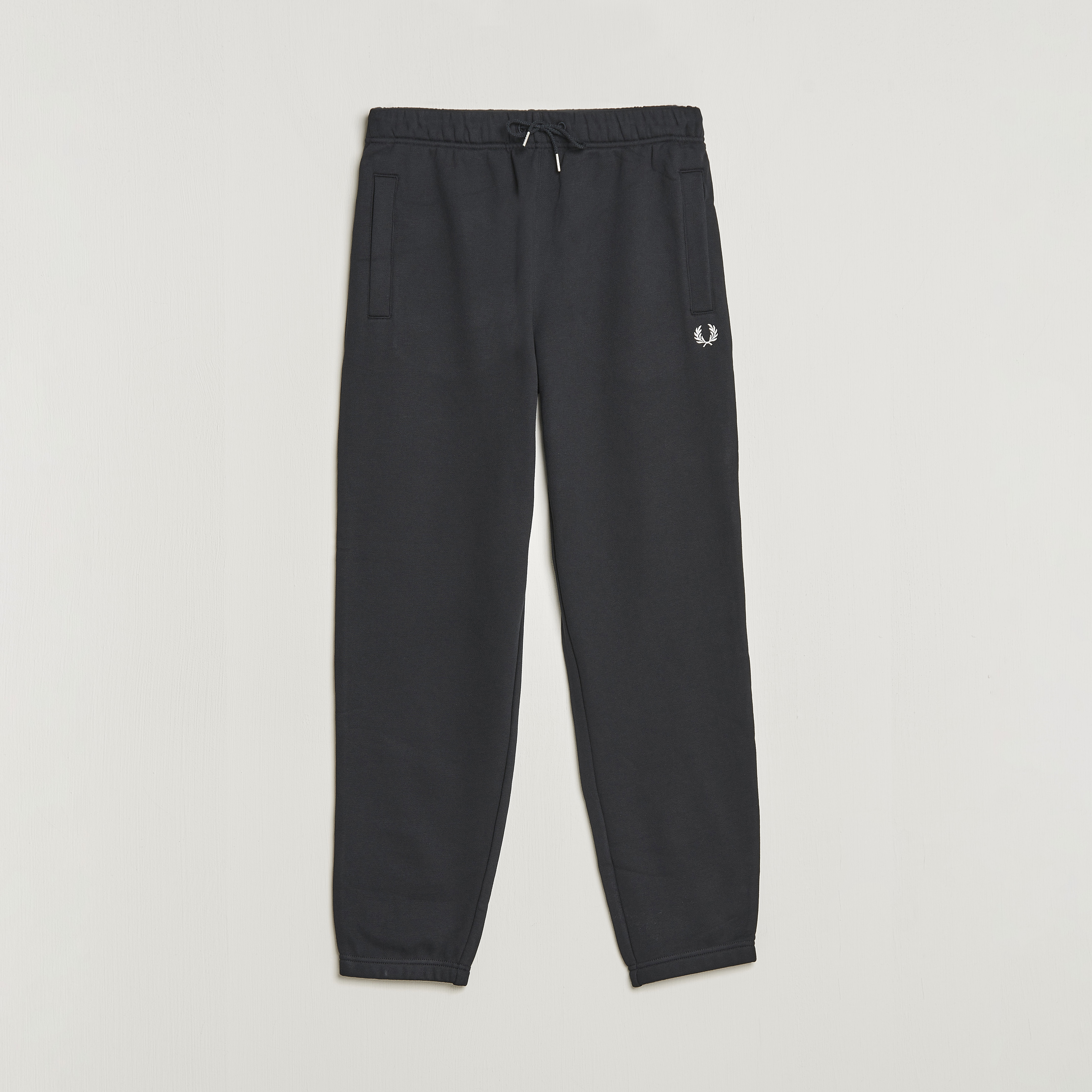 Fred Perry Loopback Sweatpants Black at CareOfCarl.com