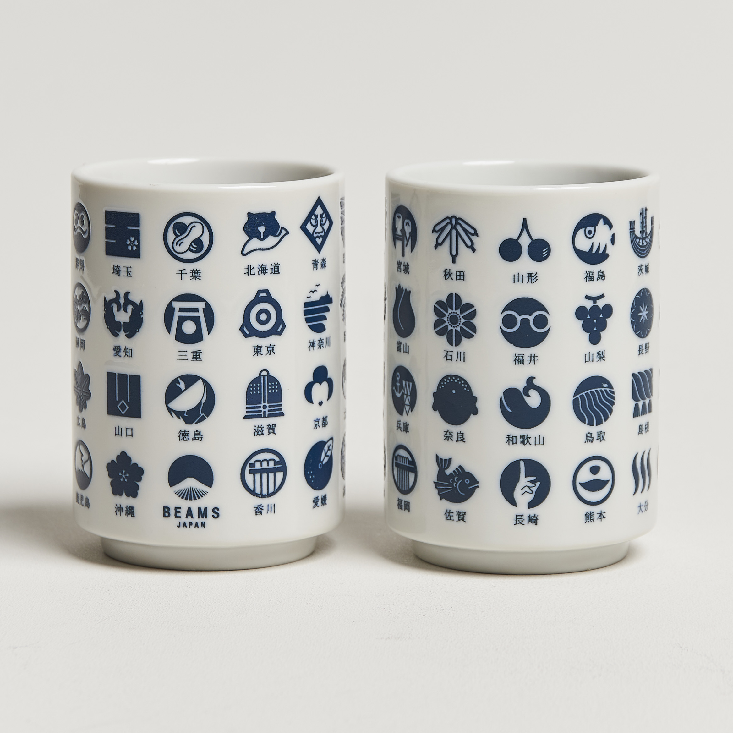 Beams Japan Todofuken Cup Set White at CareOfCarl.com