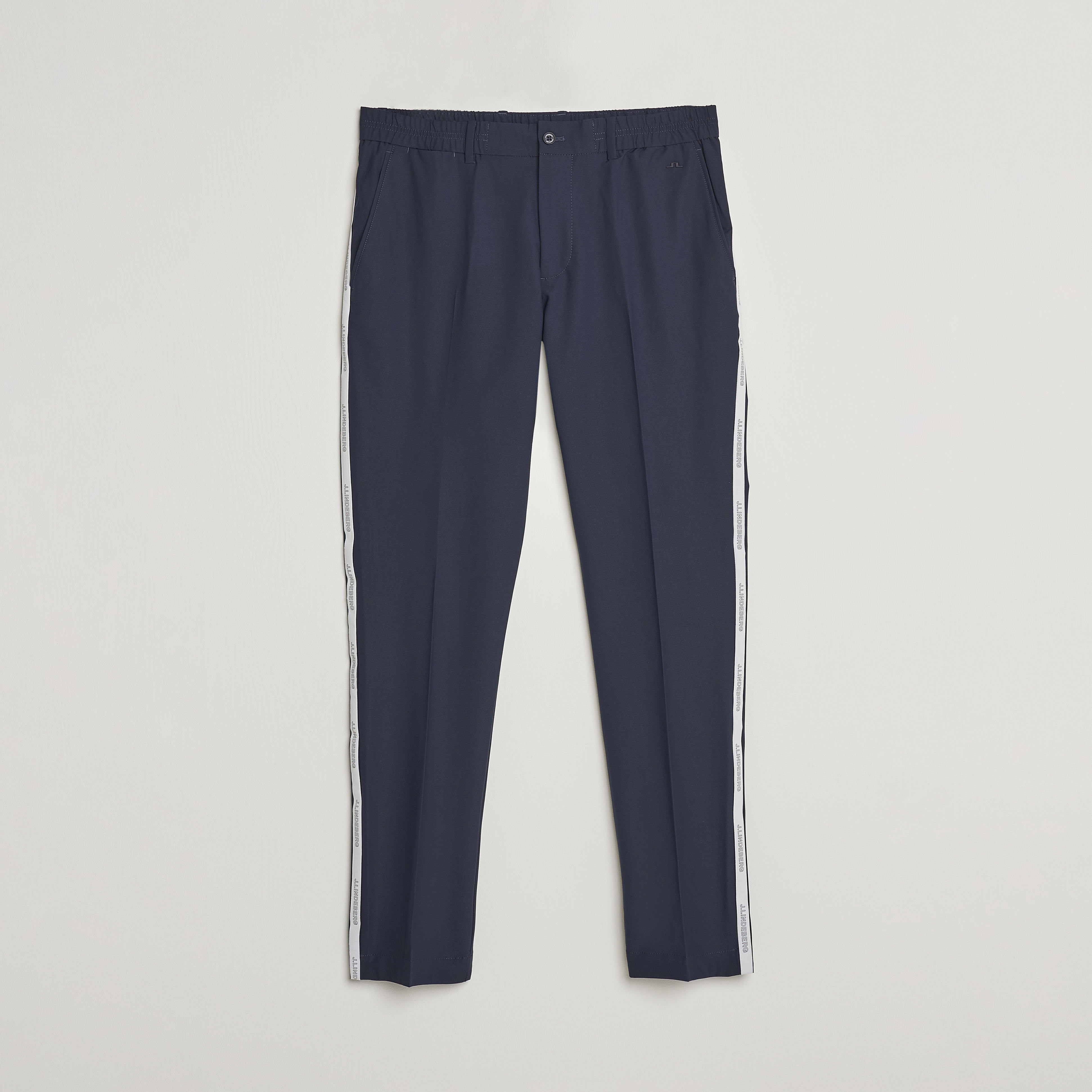 J.Lindeberg Stuart Stretch Stripe Golf Trouses Navy at CareOfCarl.com