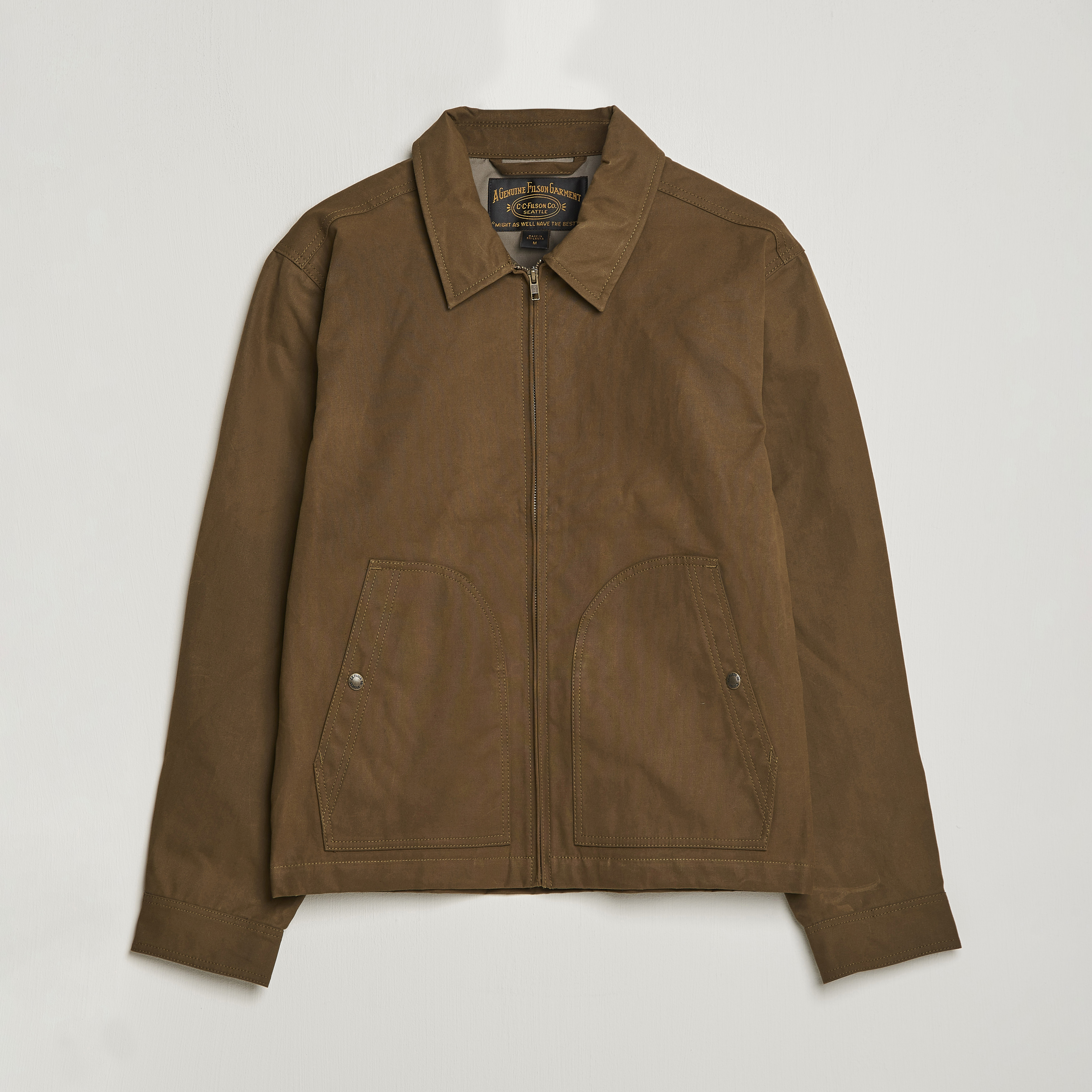 Filson Ranger Crewman Jacket Olive Drab at CareOfCarl.com