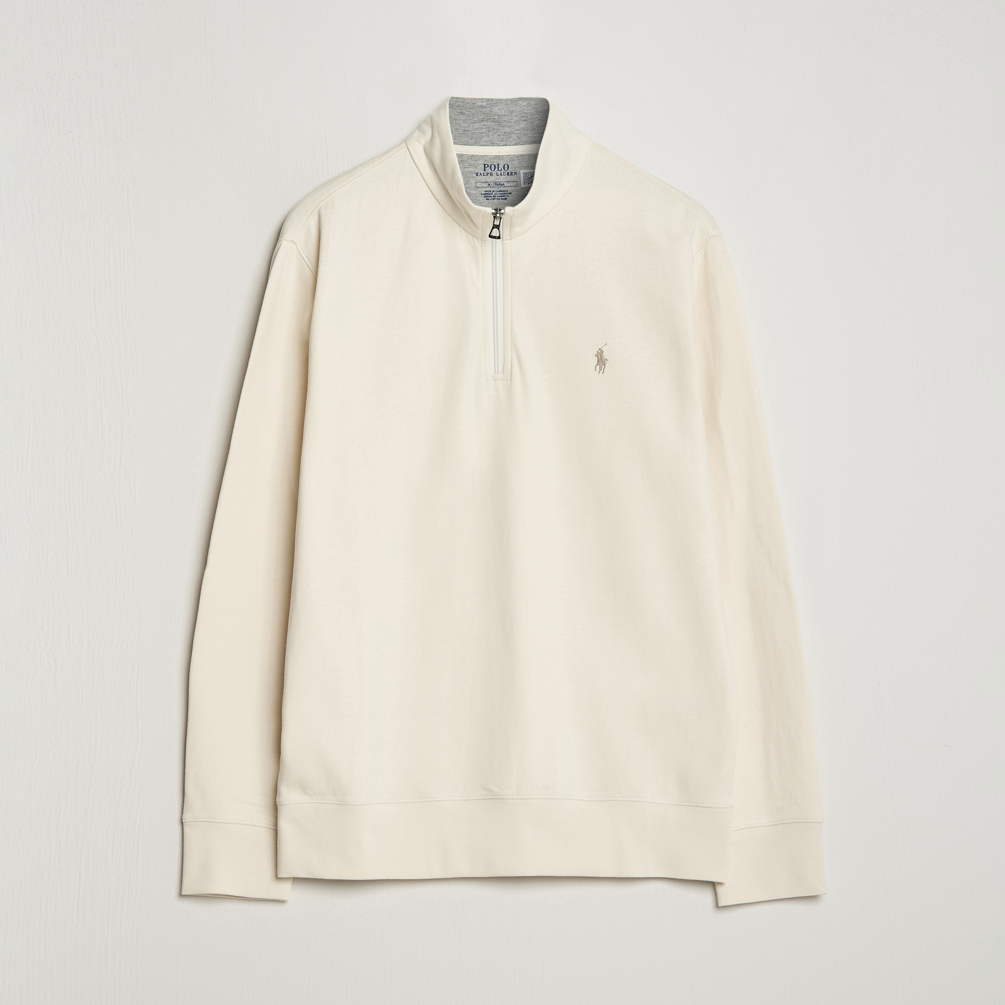 Polo Ralph Lauren Tech Double Knit Half Zip Guide Cream at CareOfCarl.com