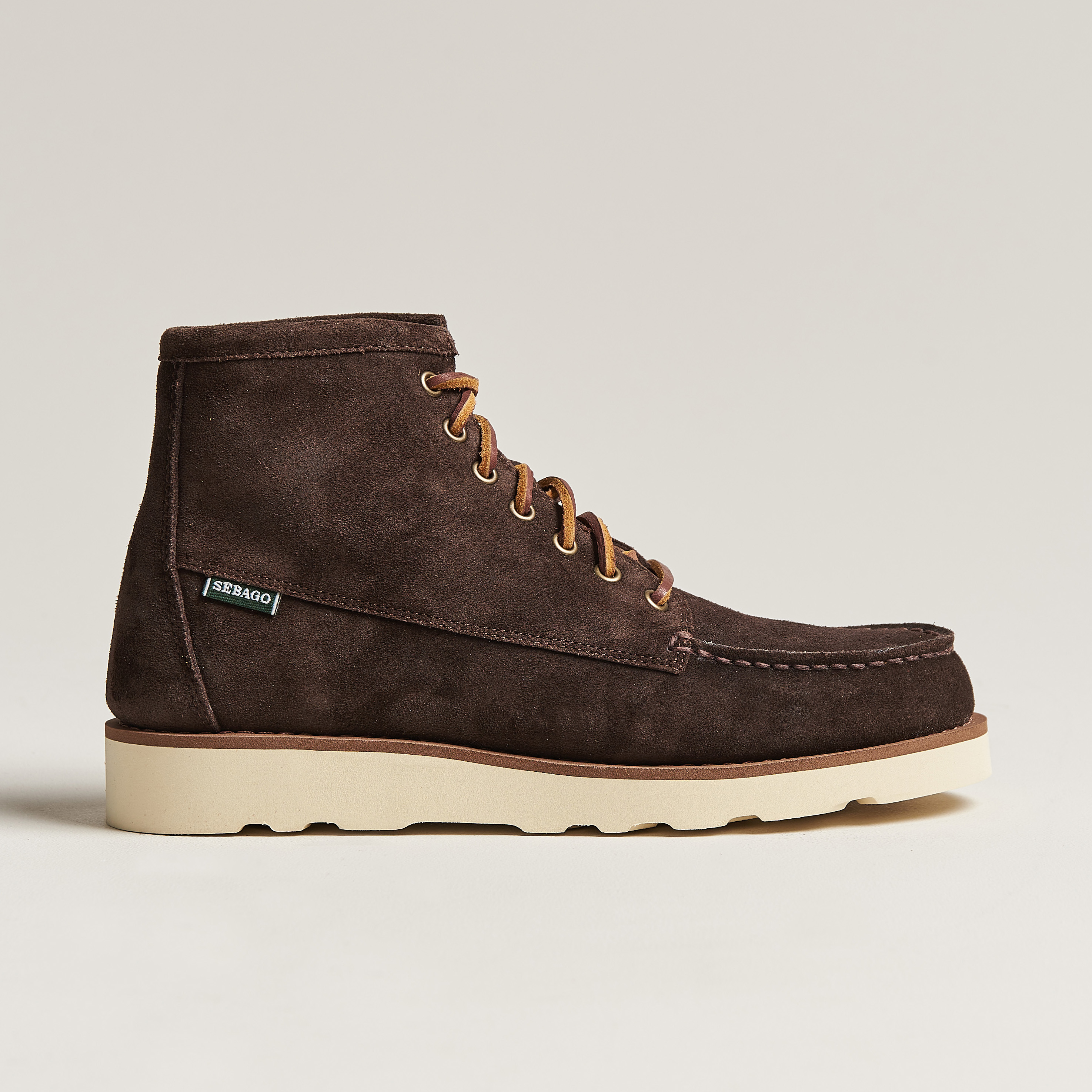 Sebago Tala Oiled Suede Mid Boot Dark Brown at CareOfCarl.com
