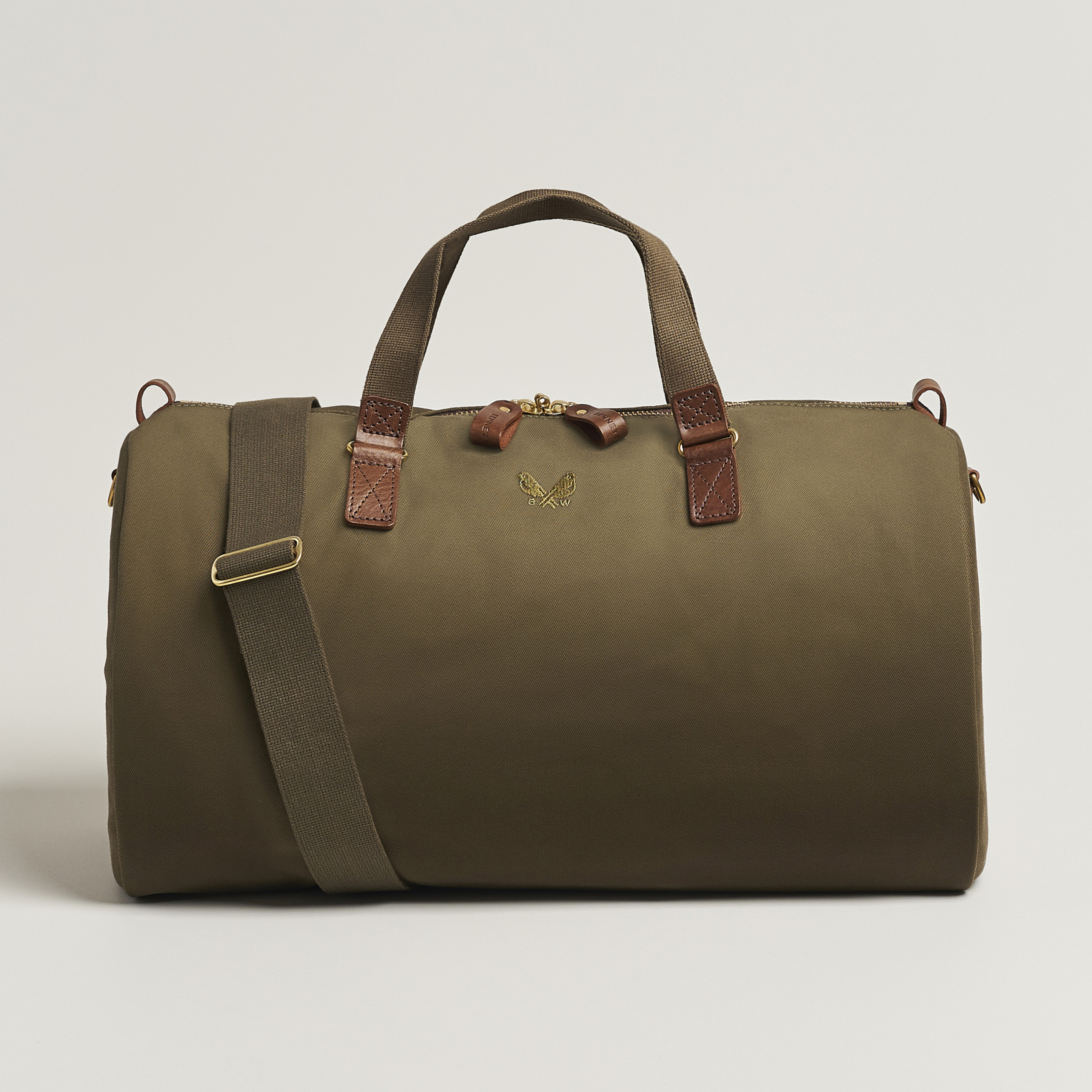 Bennett Winch Canvas Suit Carrier Holdall Olive at CareOfCarl.com