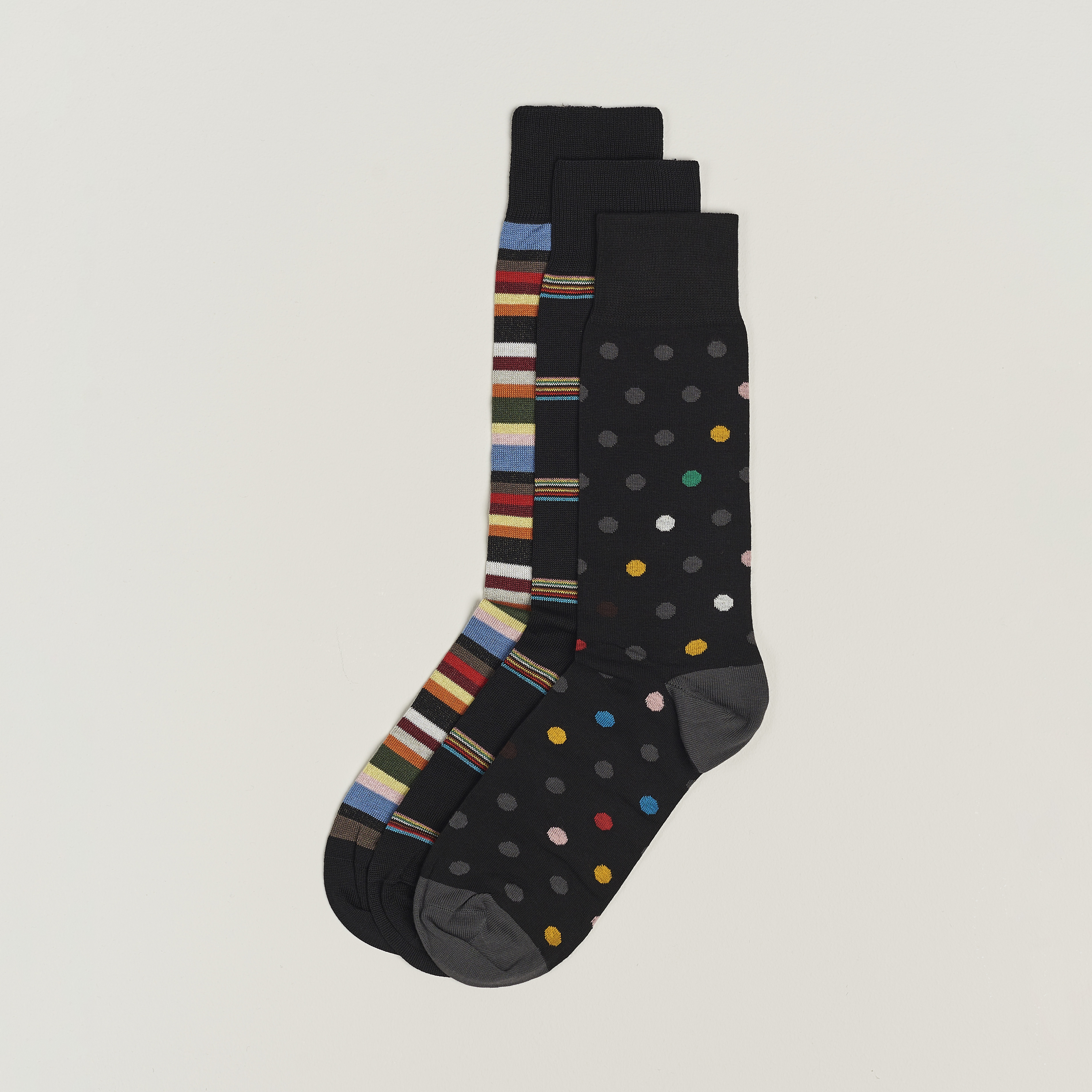 Paul Smith 3-Pack Signature Tipping Socks Multi at CareOfCarl.com