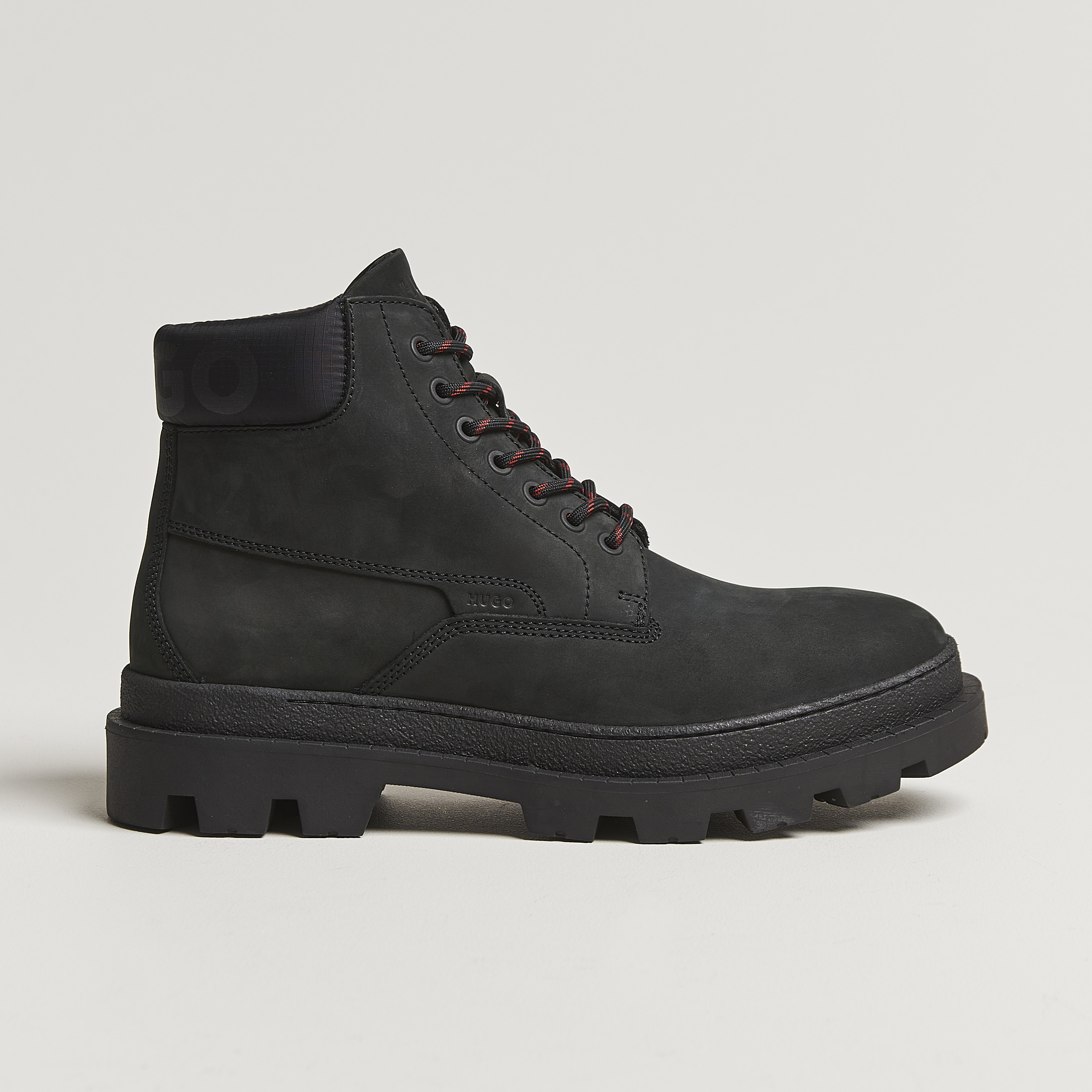 HUGO Graham Leather Boot Black at CareOfCarl.com