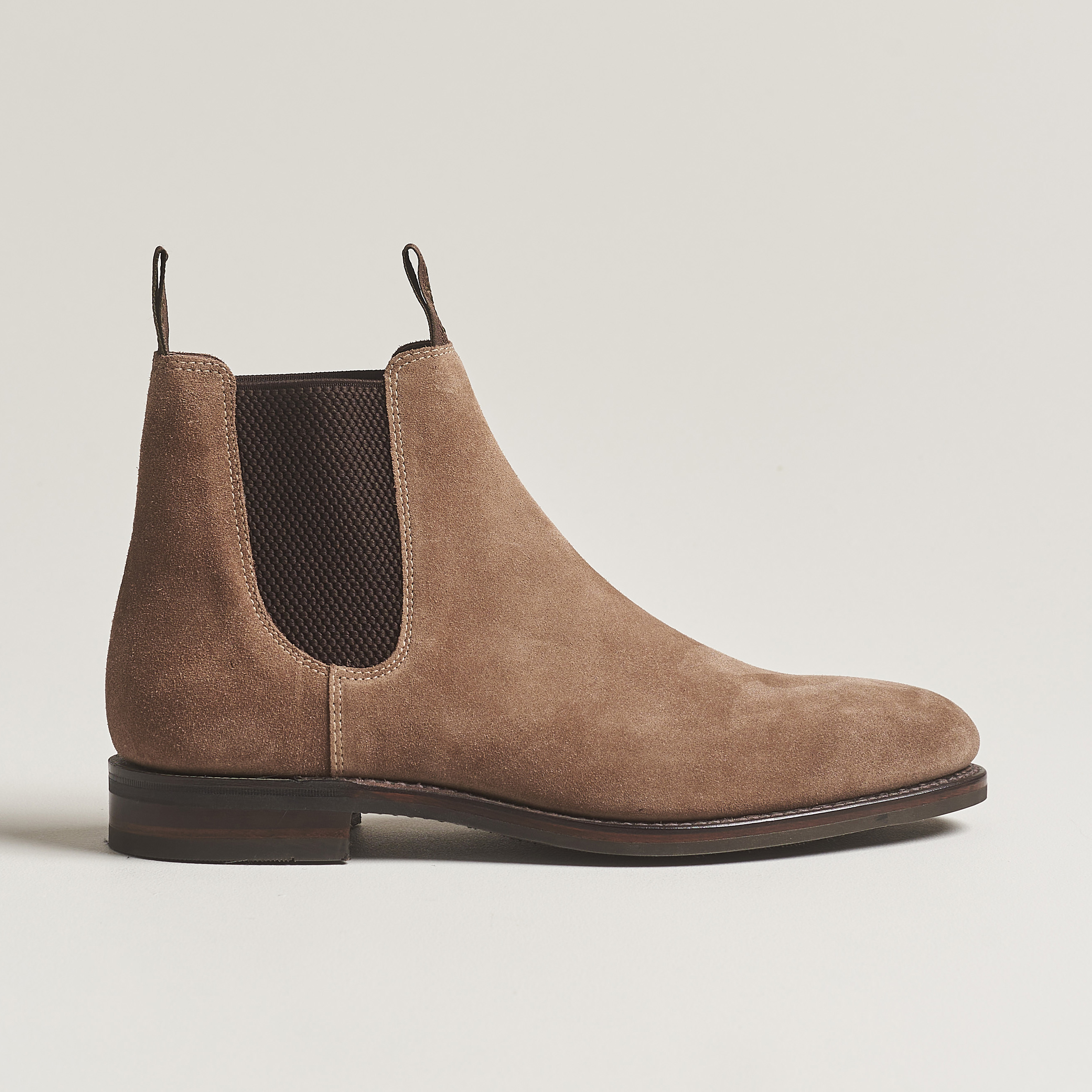 Loake 1880 Emsworth Chelsea Boot Flint Suede at CareOfCarl.com