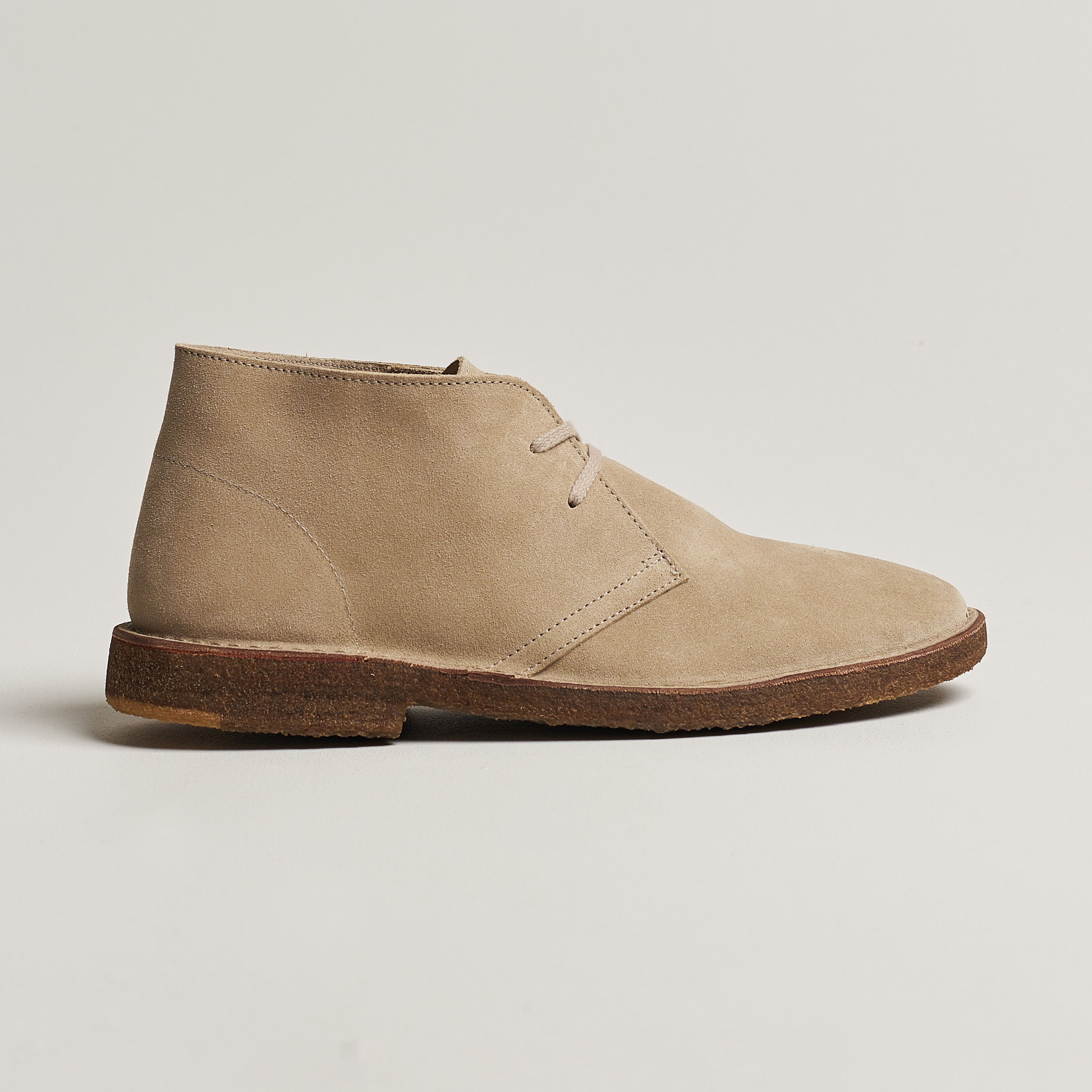 Astorflex Montflex Chukka Boots Stone Suede at CareOfCarl.com