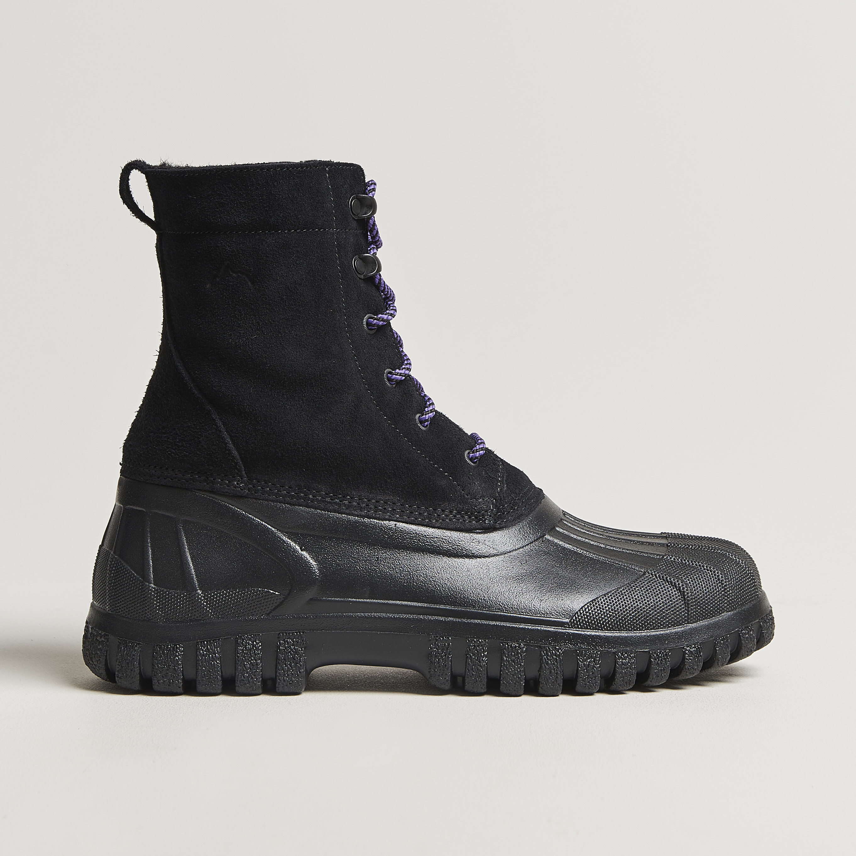 Diemme Anatra Shearling Boot Black Suede at CareOfCarl.com
