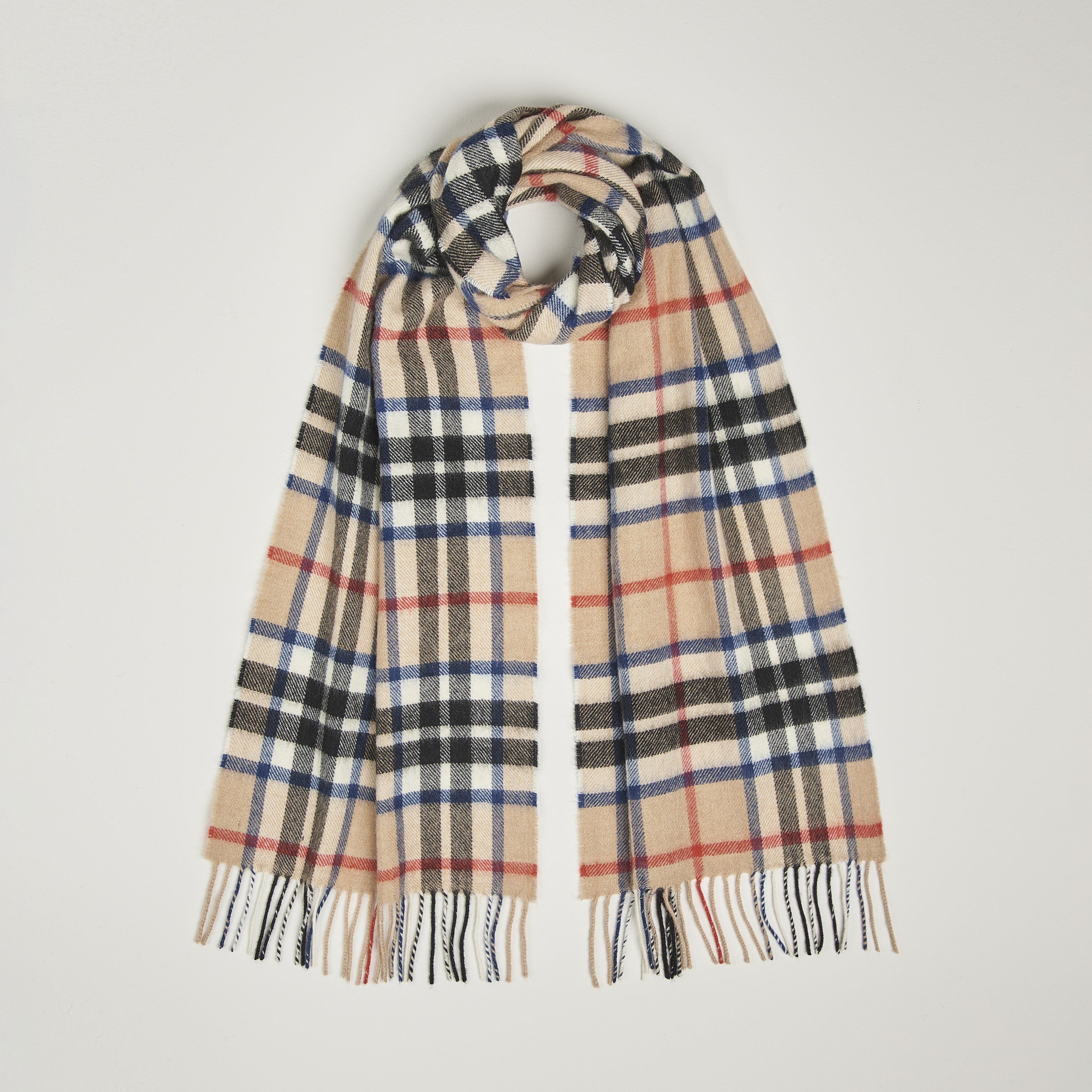 Gloverall Lambswool Scarf Camel Check at CareOfCarl.com