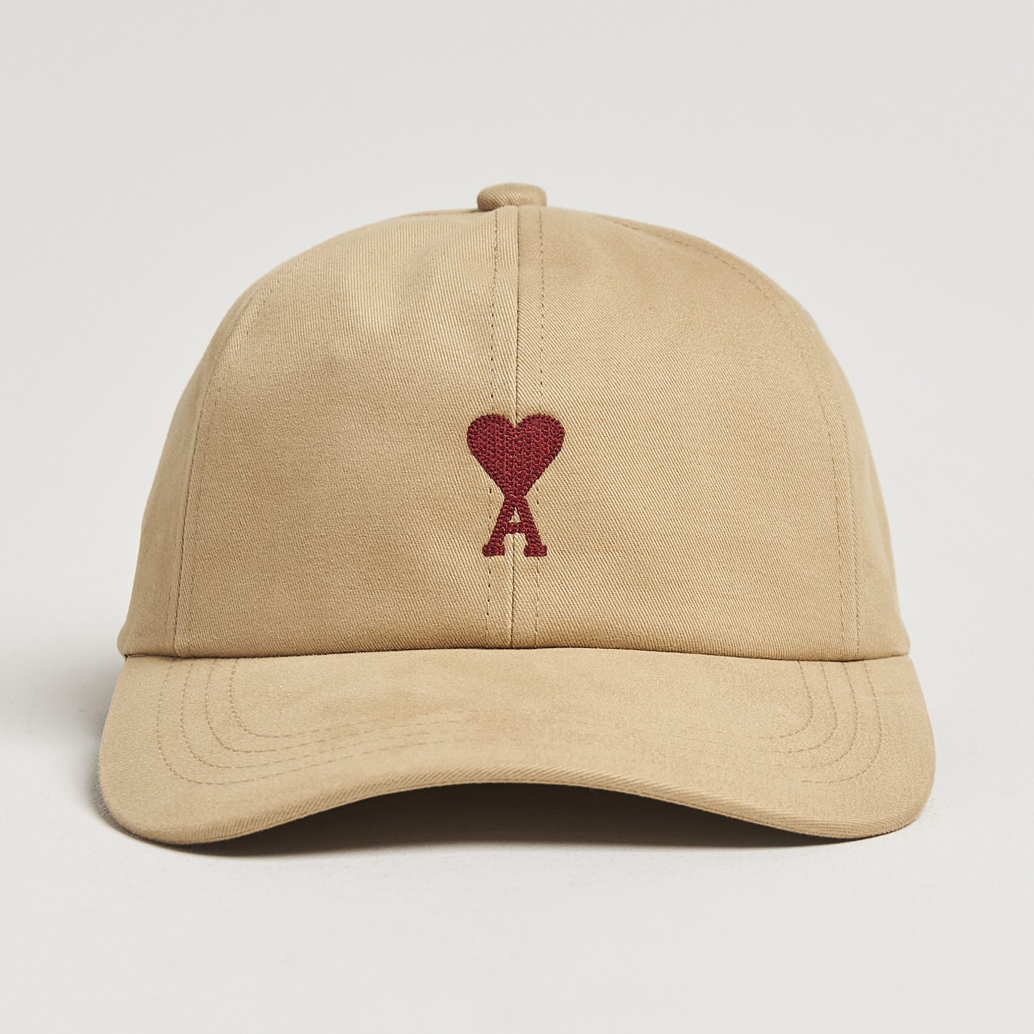 AMI Heart Logo Cap Sand at CareOfCarl.com