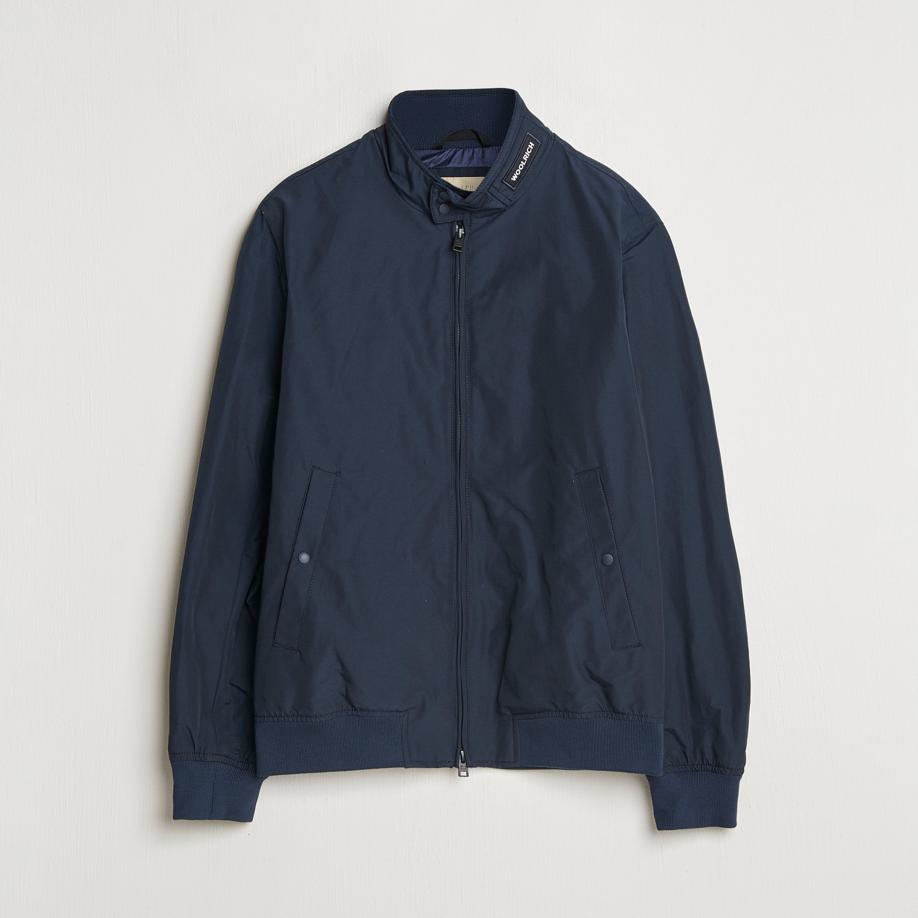 Woolrich Cruiser Bomber Jacket Melton Blue at CareOfCarl.com