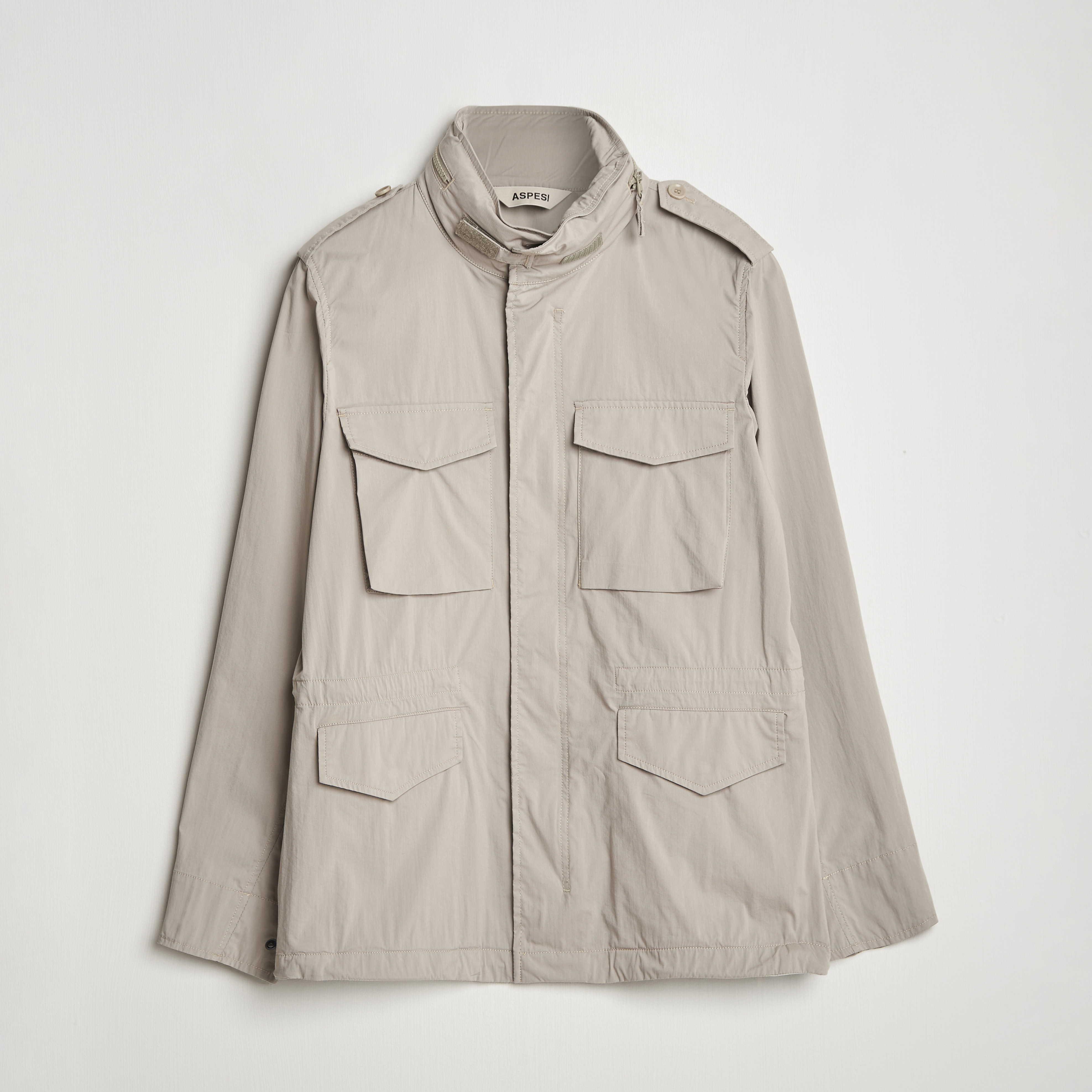 Aspesi Lightweight Cotton Field Jacket Beige at CareOfCarl.com