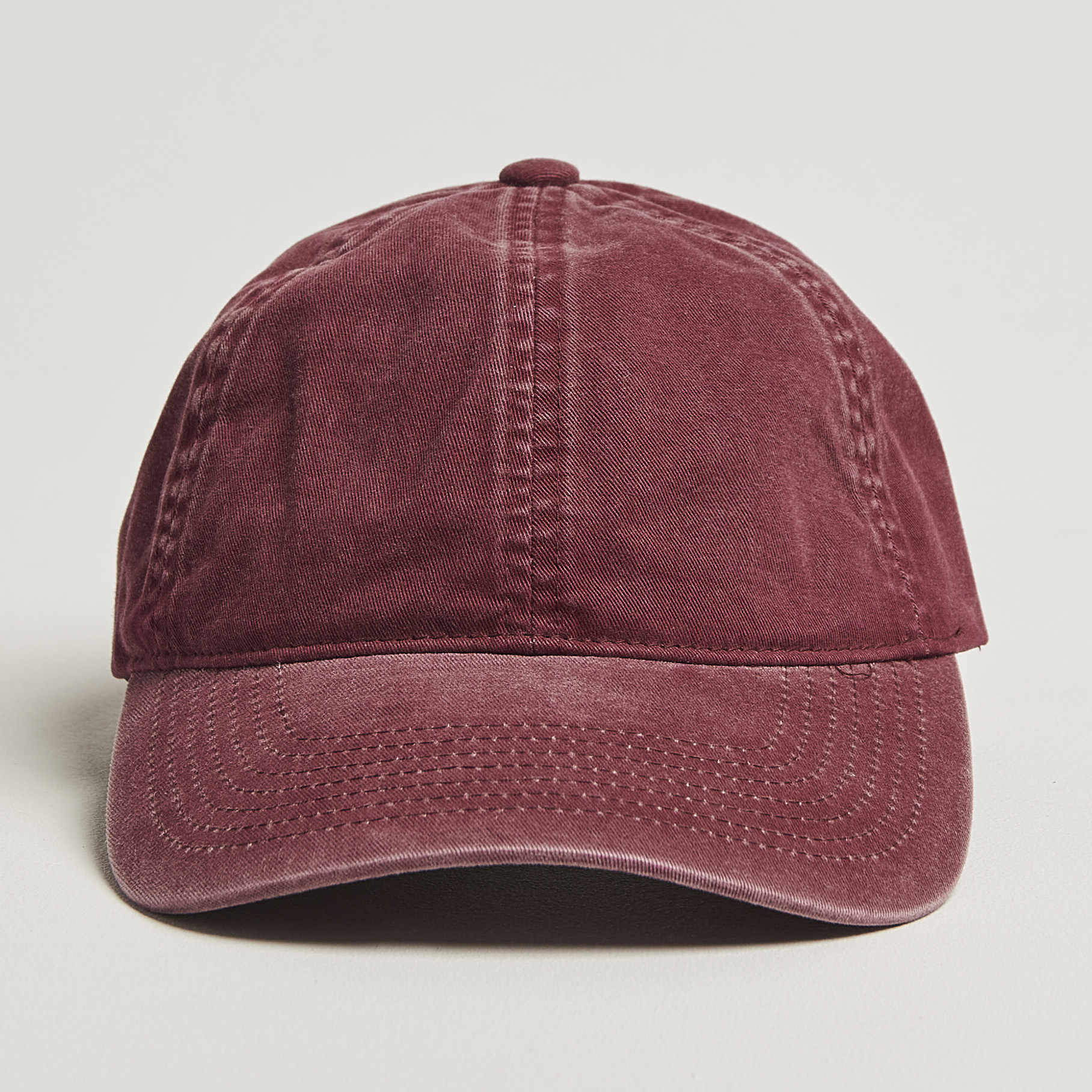 Varsity Headwear Washed Cotton Baseball Cap Burgundy at CareOfCarl.com