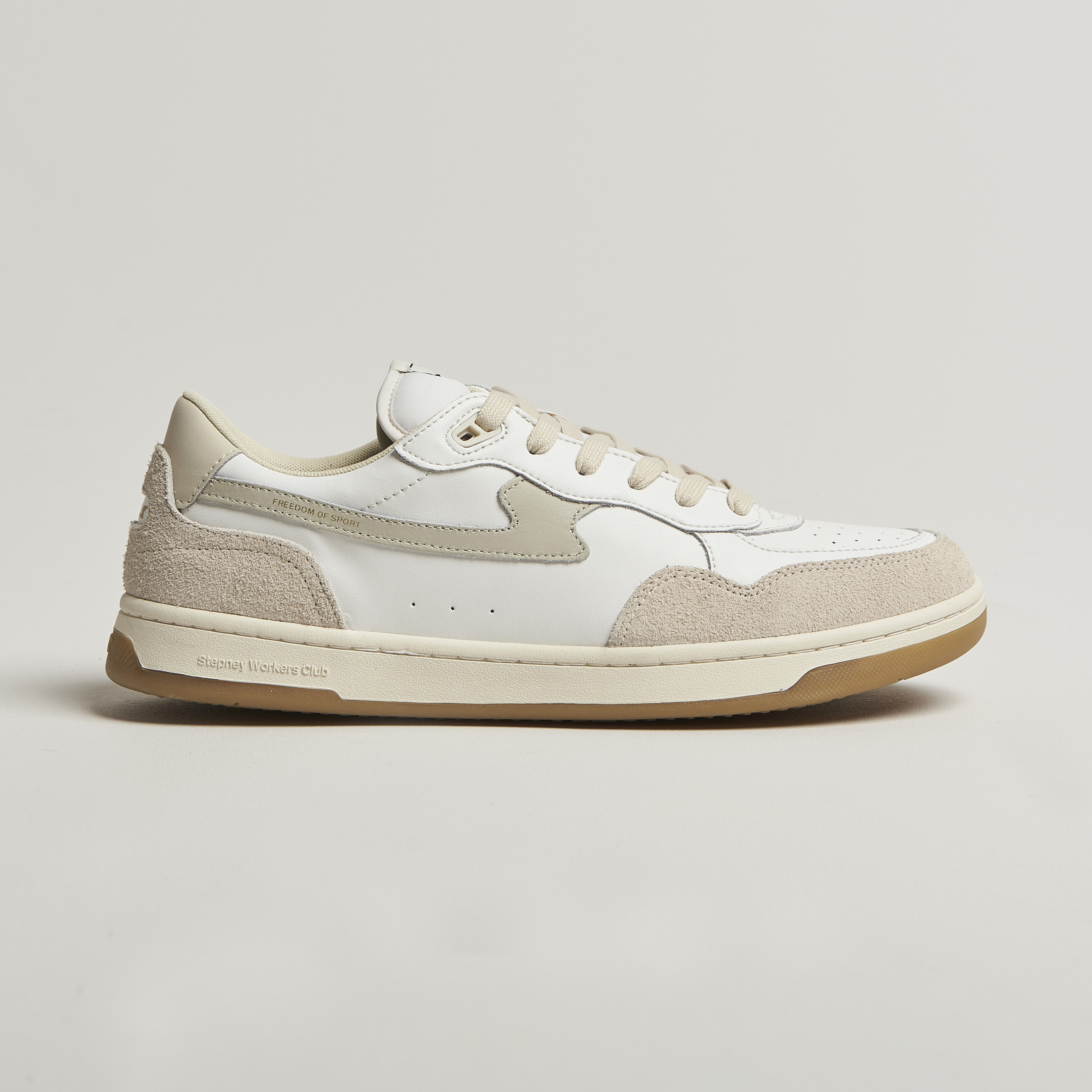 Stepney Workers Club Pro Cup 01 S-Strike Leather Sneaker Spring White at Ca