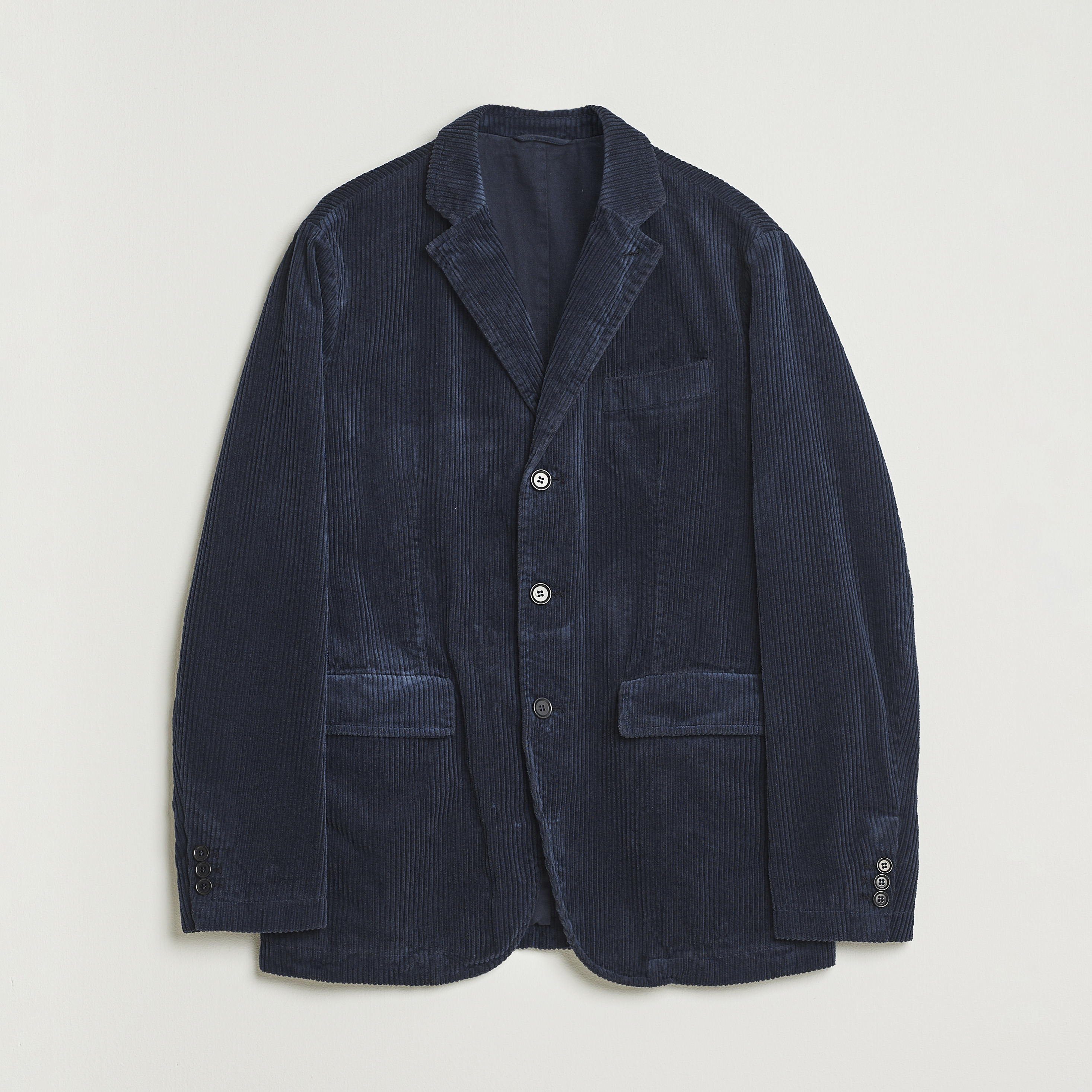 Aspesi Corduroy Blazer Navy at CareOfCarl.com