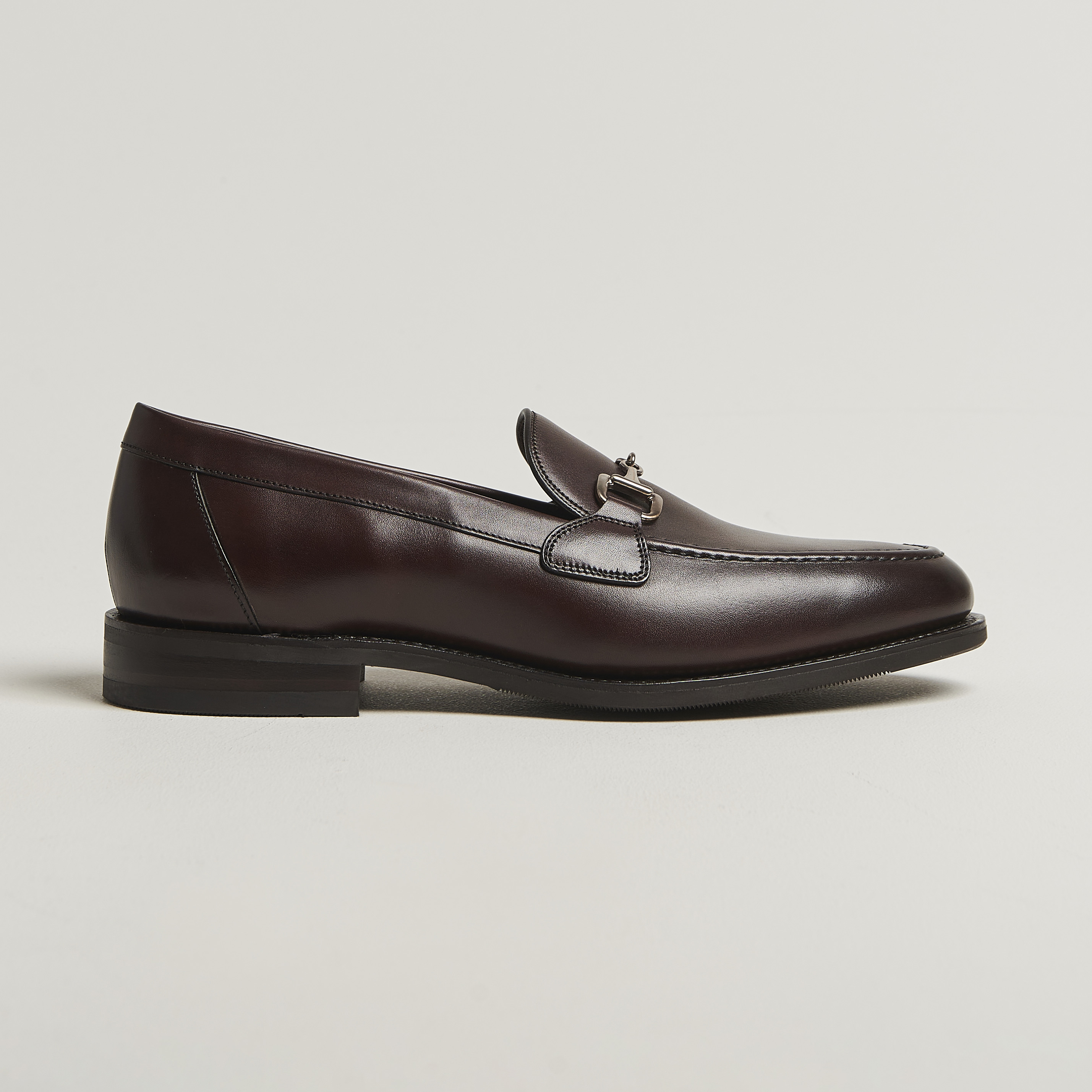 Loake 1880 Kensington Calf Leather Loafer Dark Brown at CareOfCarl.com