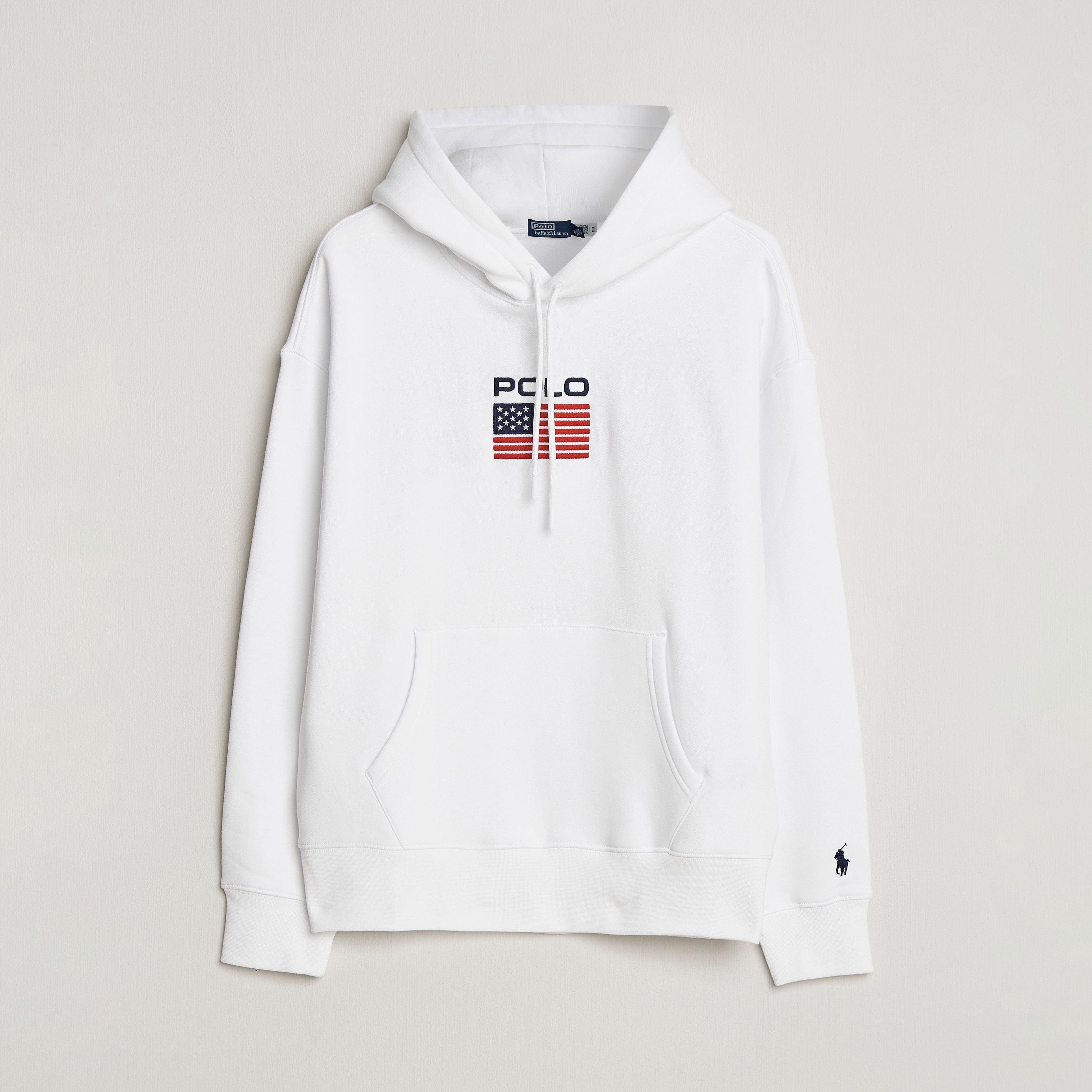Polo Ralph Lauren USA Hoodie White at CareOfCarl.com