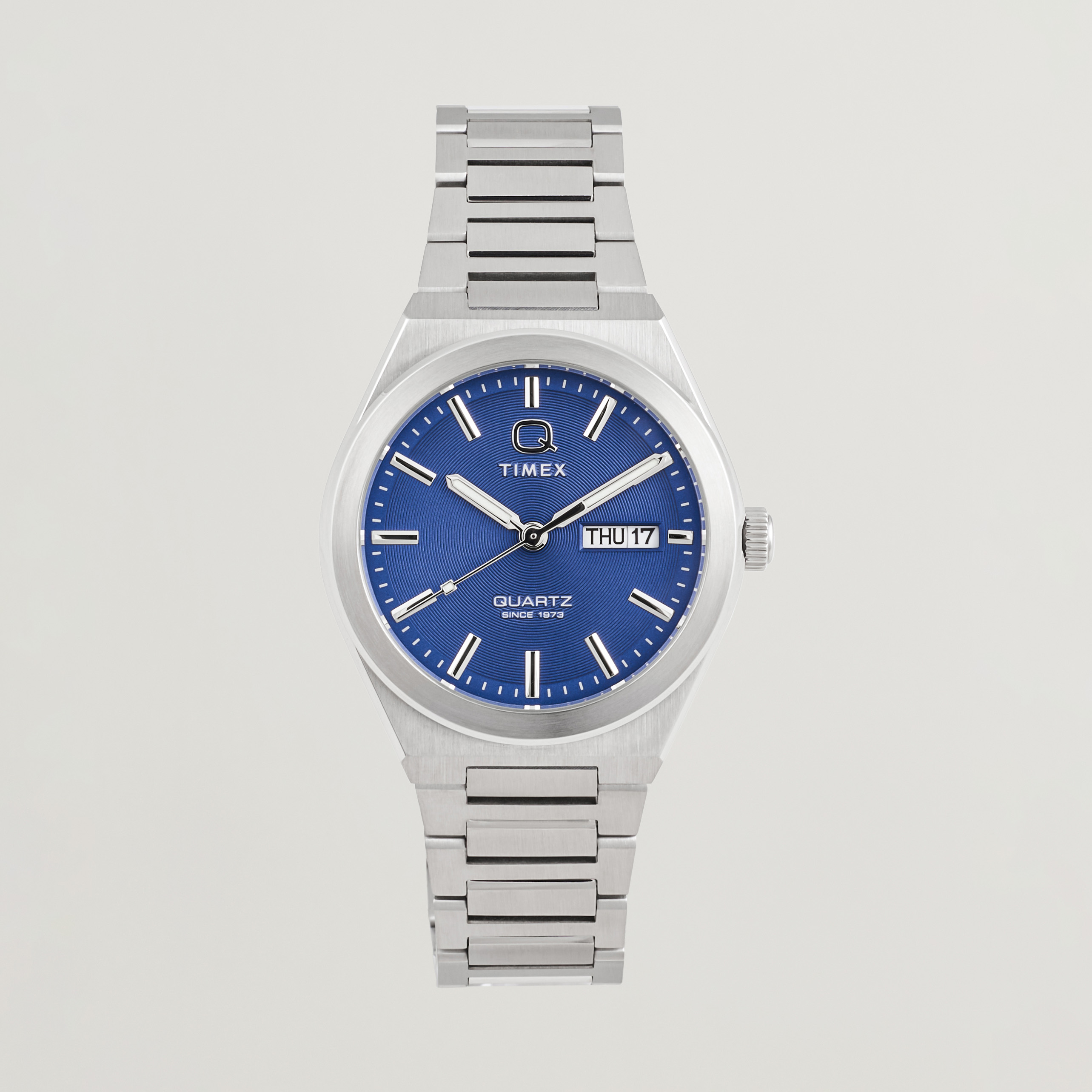 Timex Q Continental Day/Date 38mm Blue Dial at CareOfCarl.com