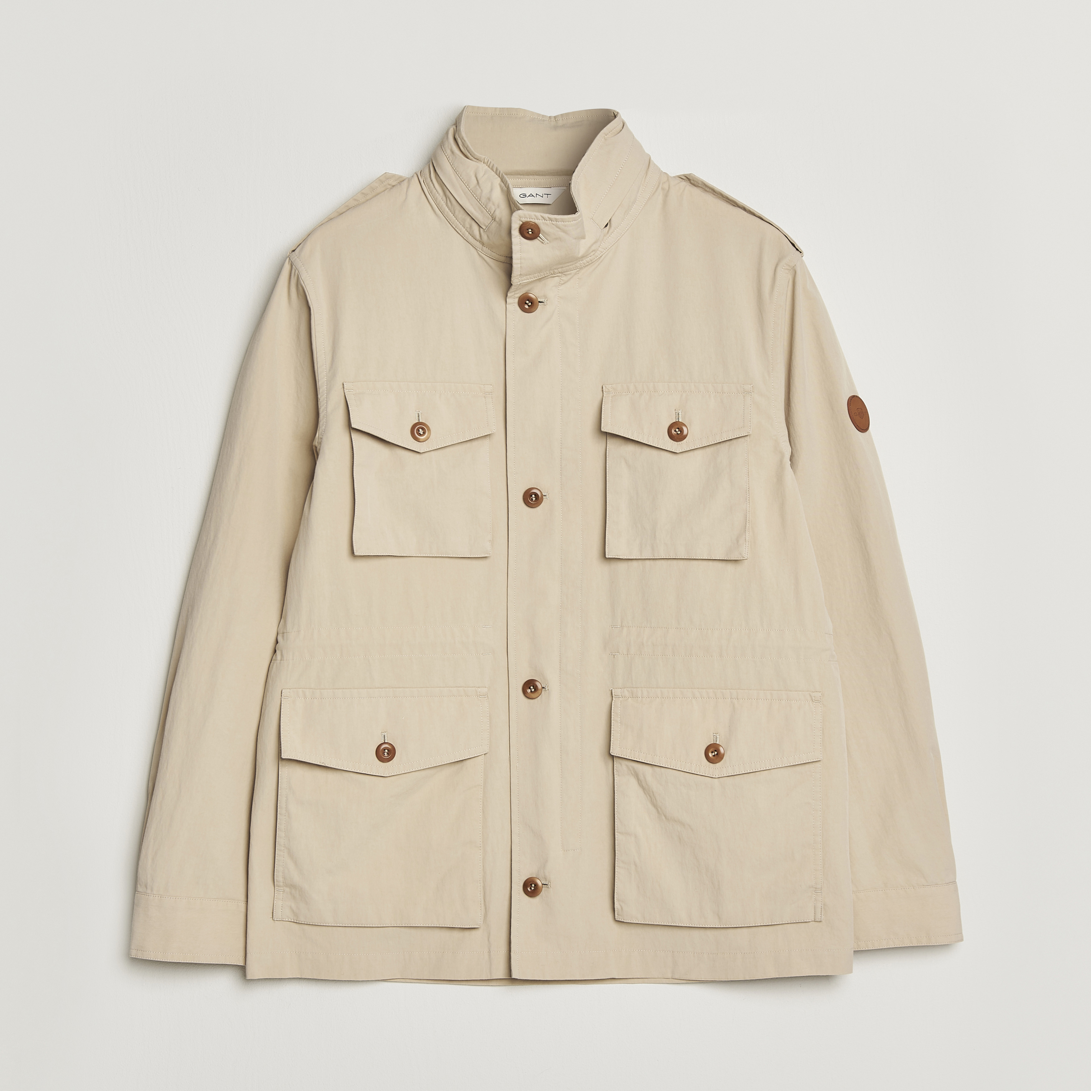 GANT Cotton Field Jacket Oat Beige at CareOfCarl.com
