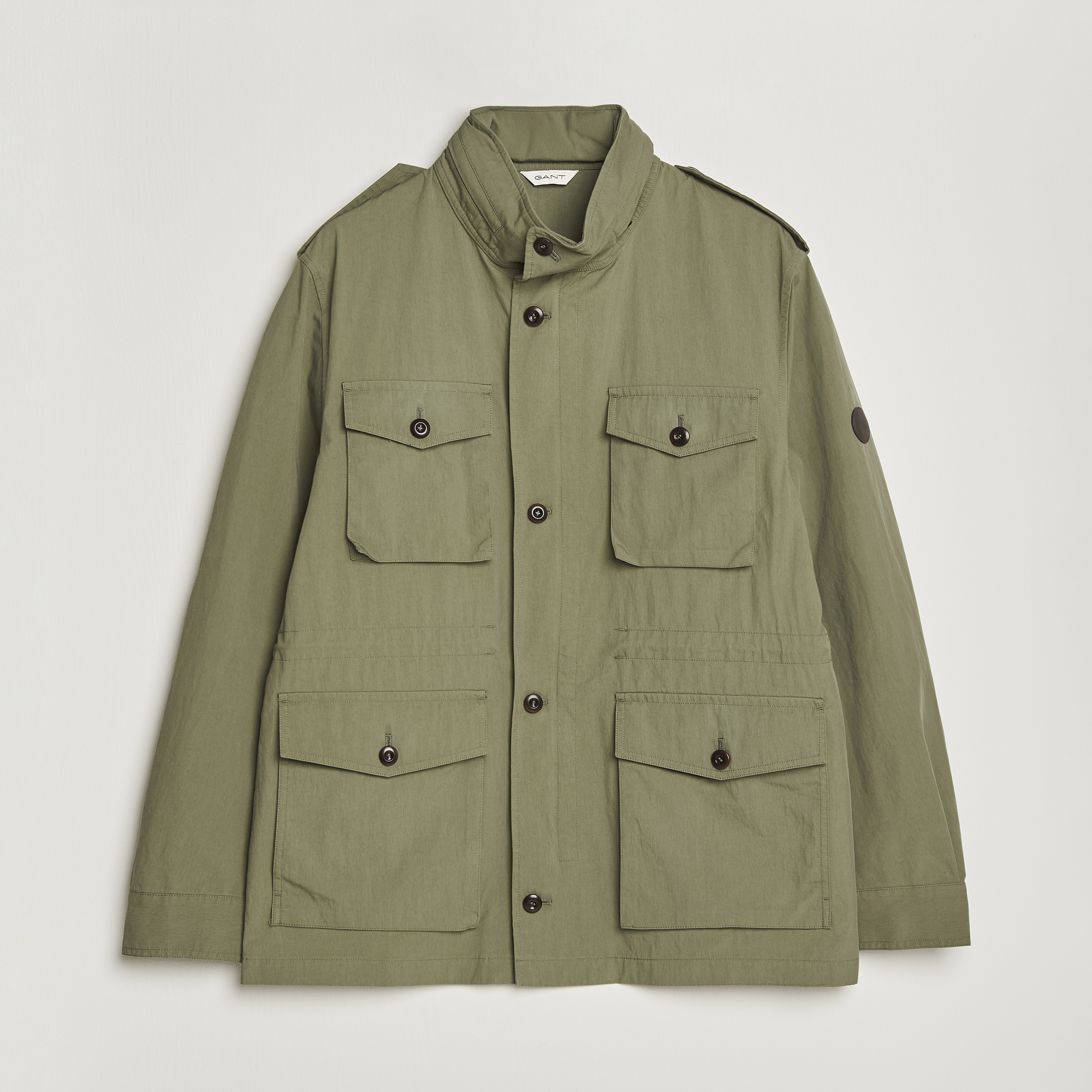 GANT Cotton Field Jacket Dry Herb Green at CareOfCarl.com