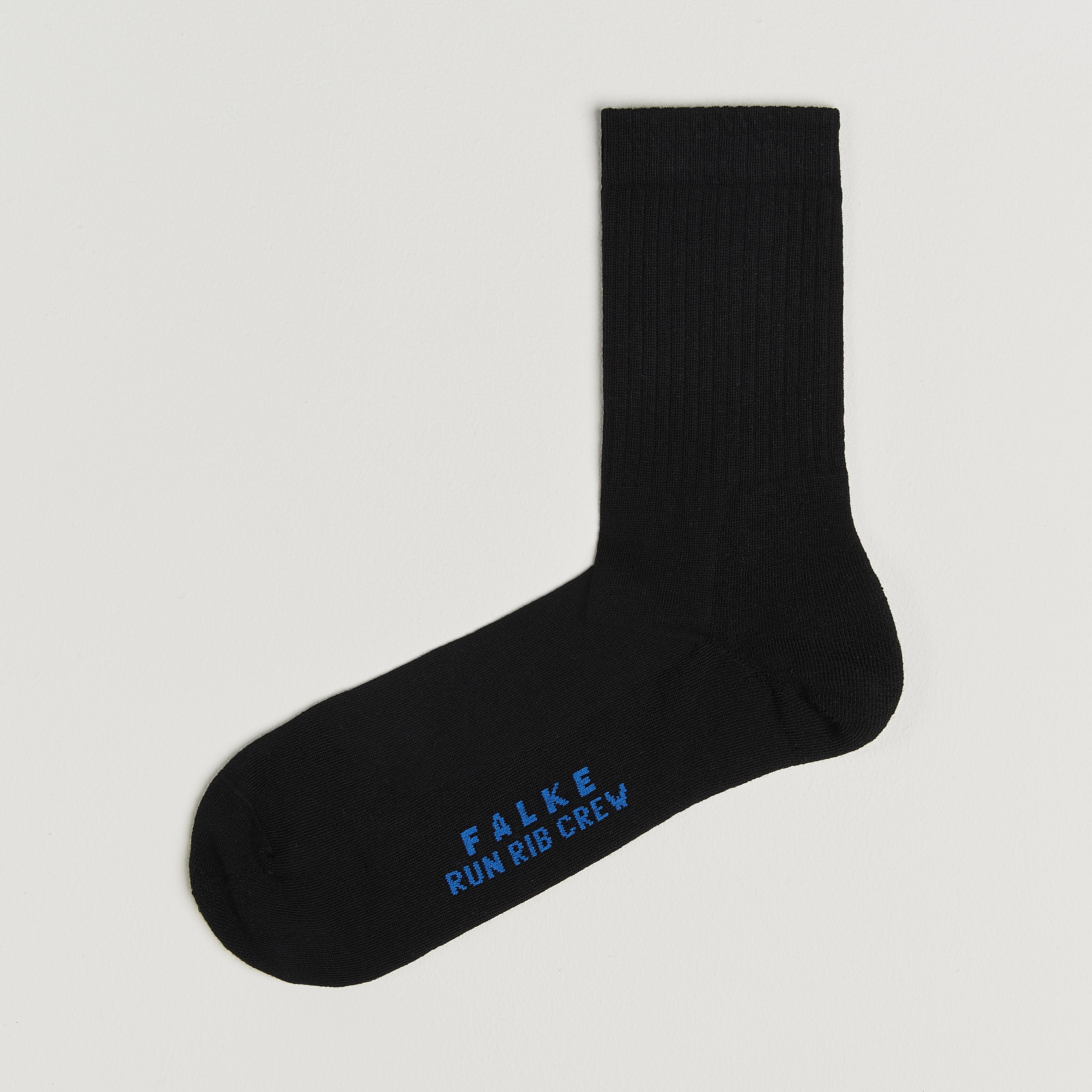 Falke Run Rib Crew Sock Black at CareOfCarl.com