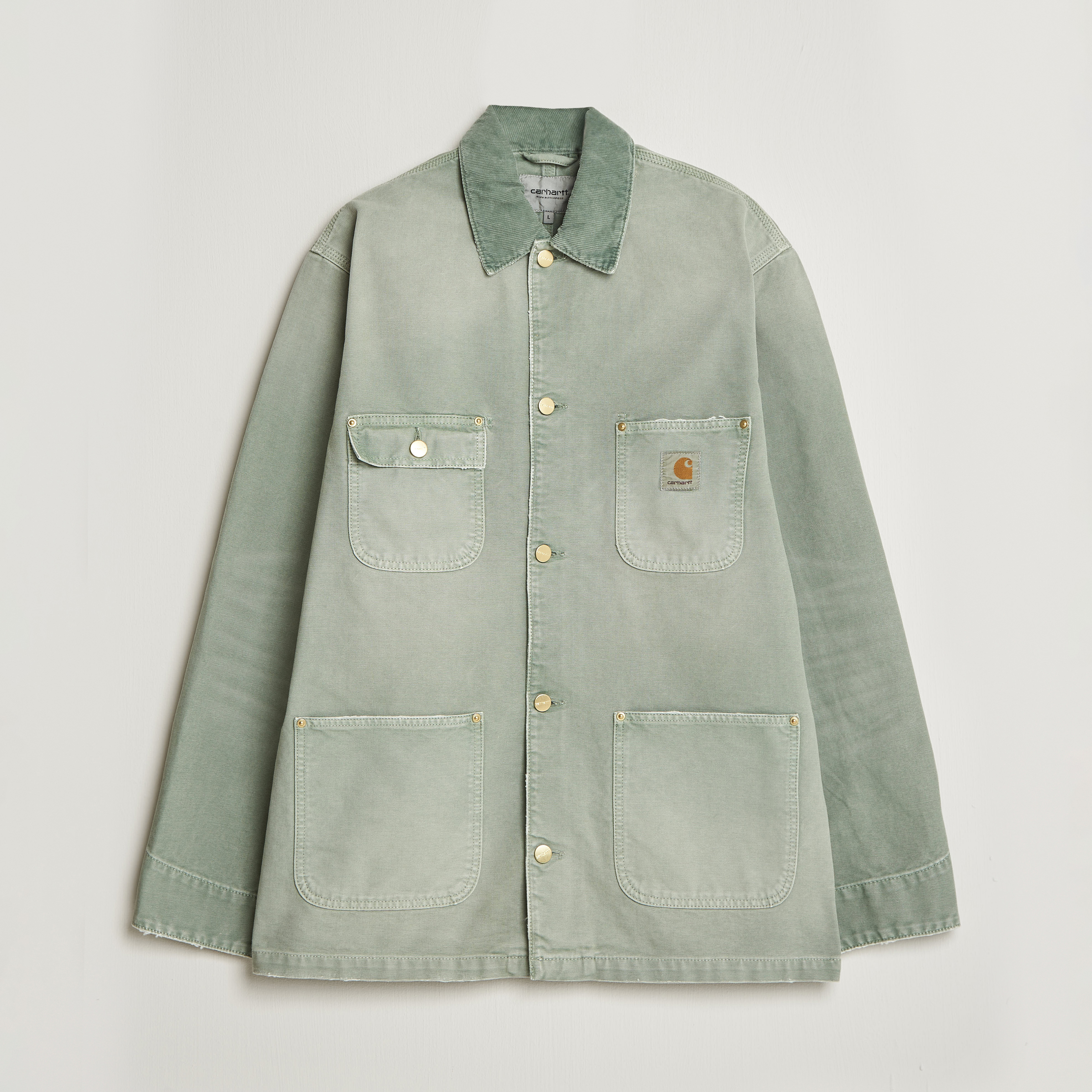 Carhartt WIP OG Dearborn Canvas Chore Coat Shady Green at CareOfCarl.com